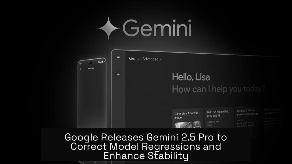 Google Releases Gemini 2.5 Pro to Correct Model Regressions and Enhance Stability - Seifeur ...